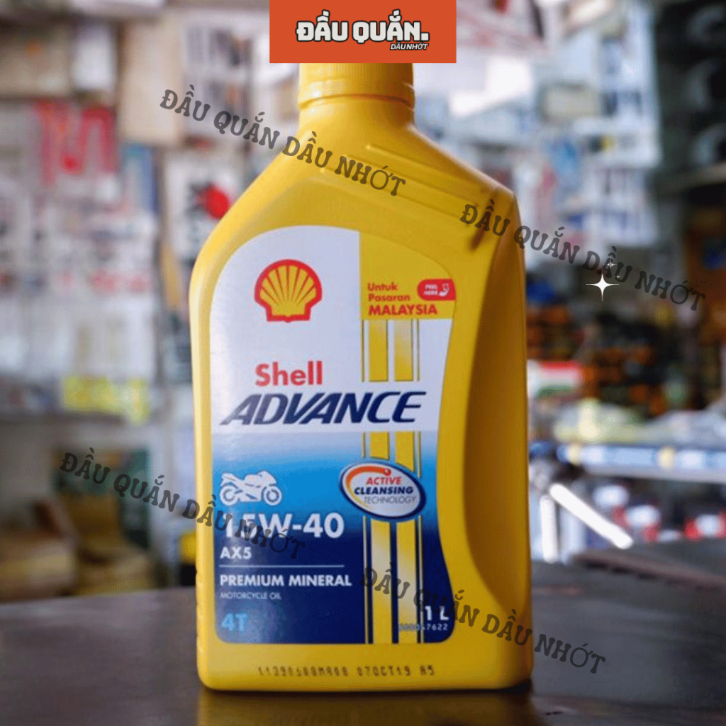 Dầu Nhớt Shell Advance 15w-40 AX5/ API SL dầu nhờn gốc khoáng cao cấp ...