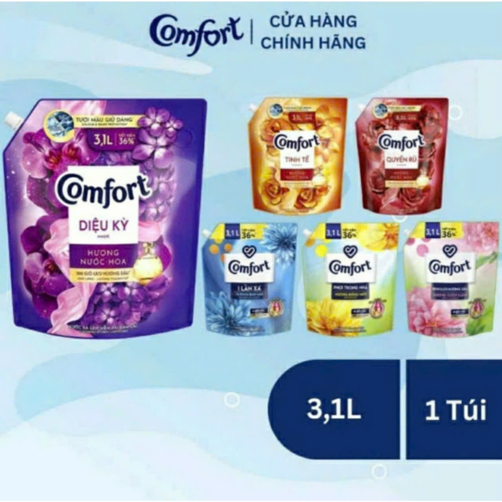 Nước xả vải Comfort Túi 3.1L | Shopee Việt Nam