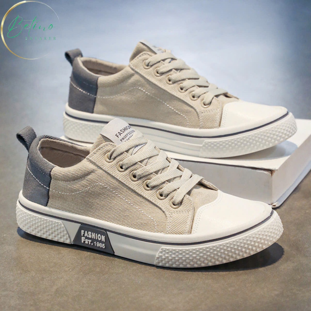 Giày Sneaker Nam FST 1985 Chất Vải Canvas K22 Kiểu Dáng Hàn Quốc Dễ ...