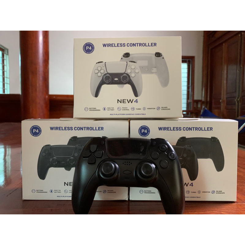 Tay cầm chơi game T411, Tay cầm chơi game Bluetooth và có dây, kết nối ...