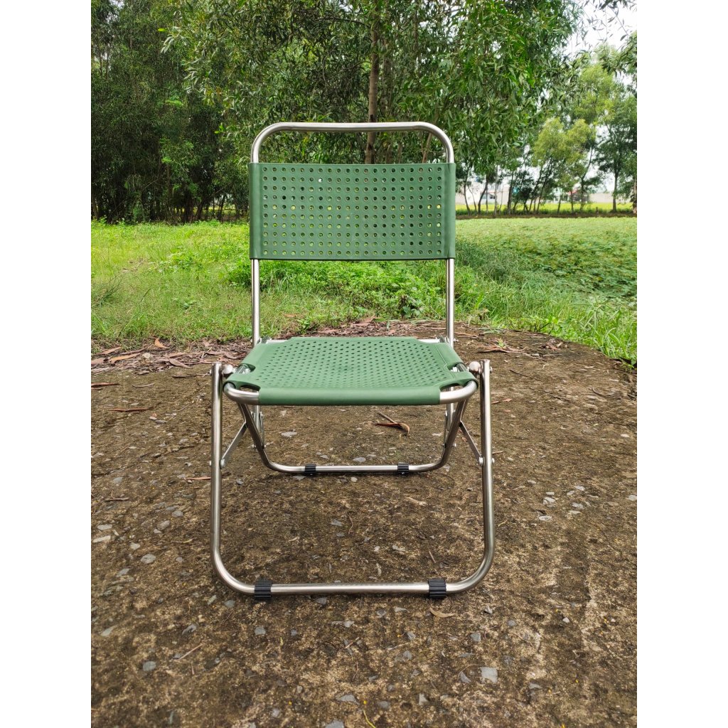 Ghế xếp khung inox nệm nhựa đúc dày, ghế gấp gọn dành cho quán cà phê, trà sữa, câu cá tiện lợi ...
