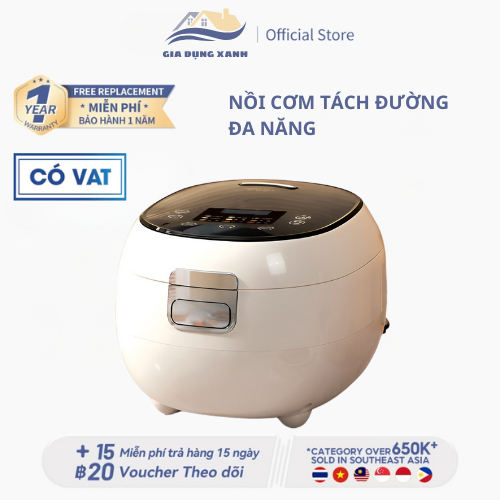 Nồi cơm tách đường đa năng RC3000 SNAPBEE, Lòng nồi inox đầu tiên trên ...