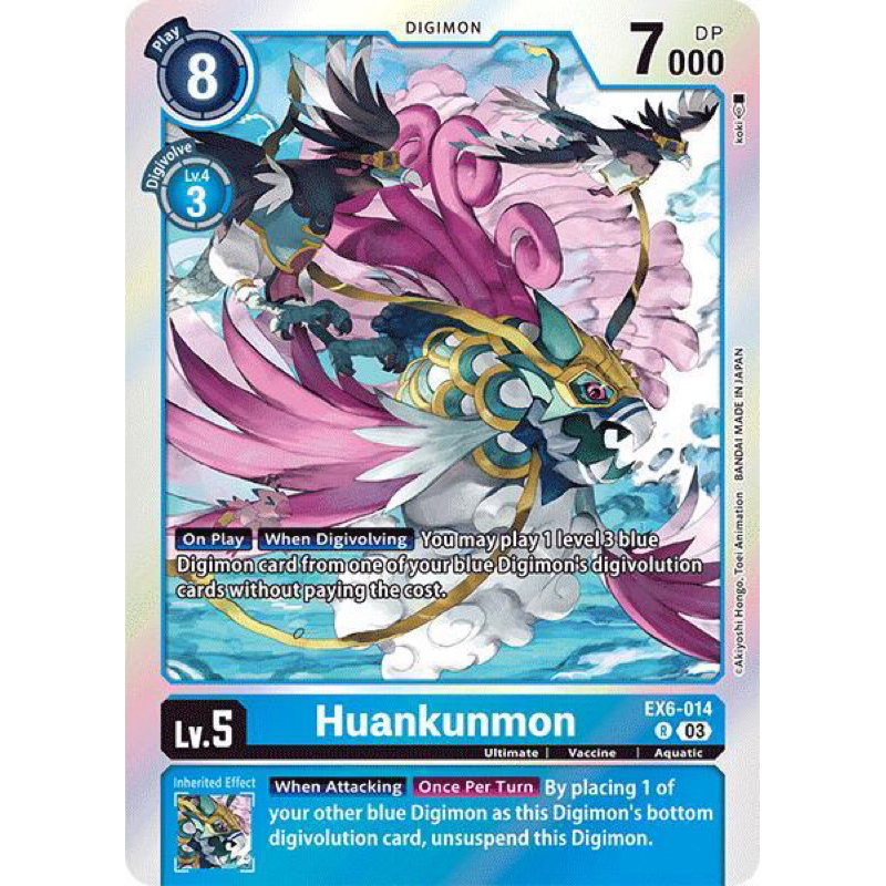 Thẻ Bài Digimon Mã EX6-014 - Huankunmon - Digimon - Rare | Shopee Việt Nam