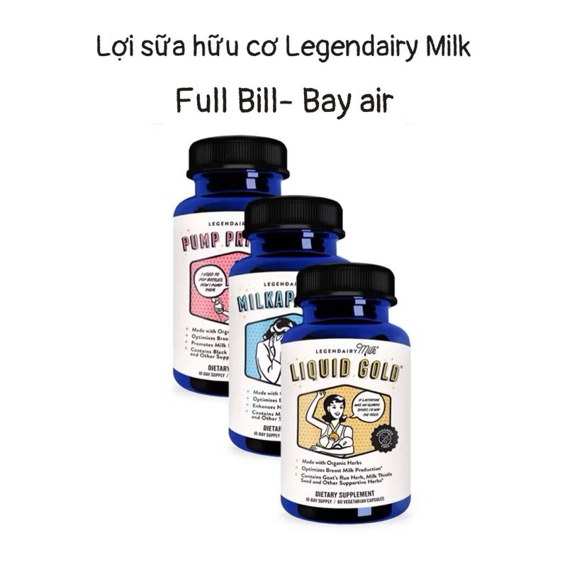 [ NỘI ĐỊA MỸ- CÓ BILL - HSD 2026- HÀNG AIR] Lợi sữa hữu cơ Legendairy ...