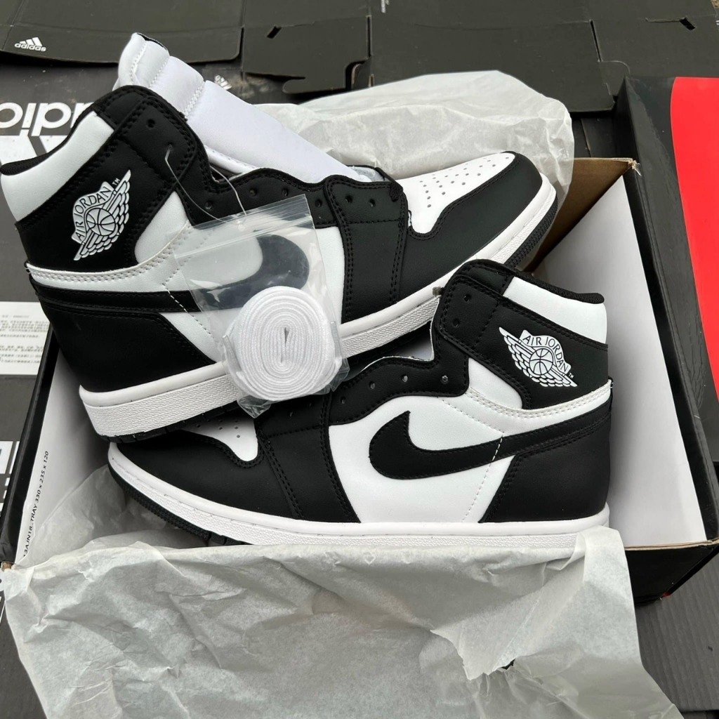 Giày Jordan 1 Cổ Cao Panda, Giày Jordan 1 High Panda 2 màu đen trắng ...