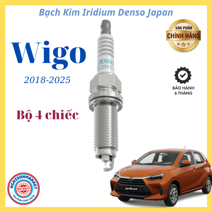 {Chính hãng} Bugi xe Toyota Wigo bạch kim iridium denso japan | Shopee Việt Nam