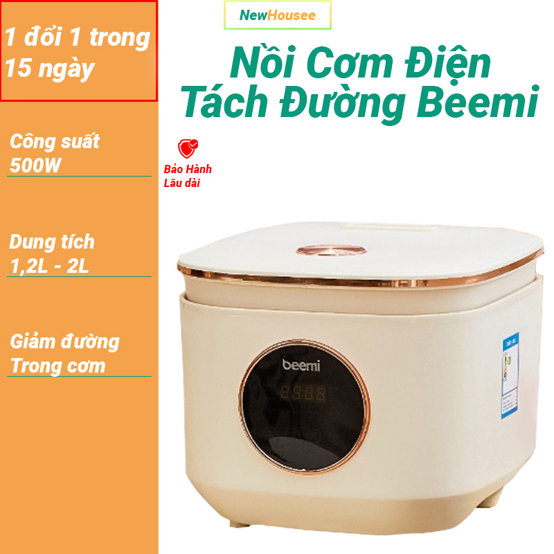 Nồi Cơm Điện Tách Đường Beemi 500W Dung Tích Lòng Nồi 1,2L và 2L Đa ...