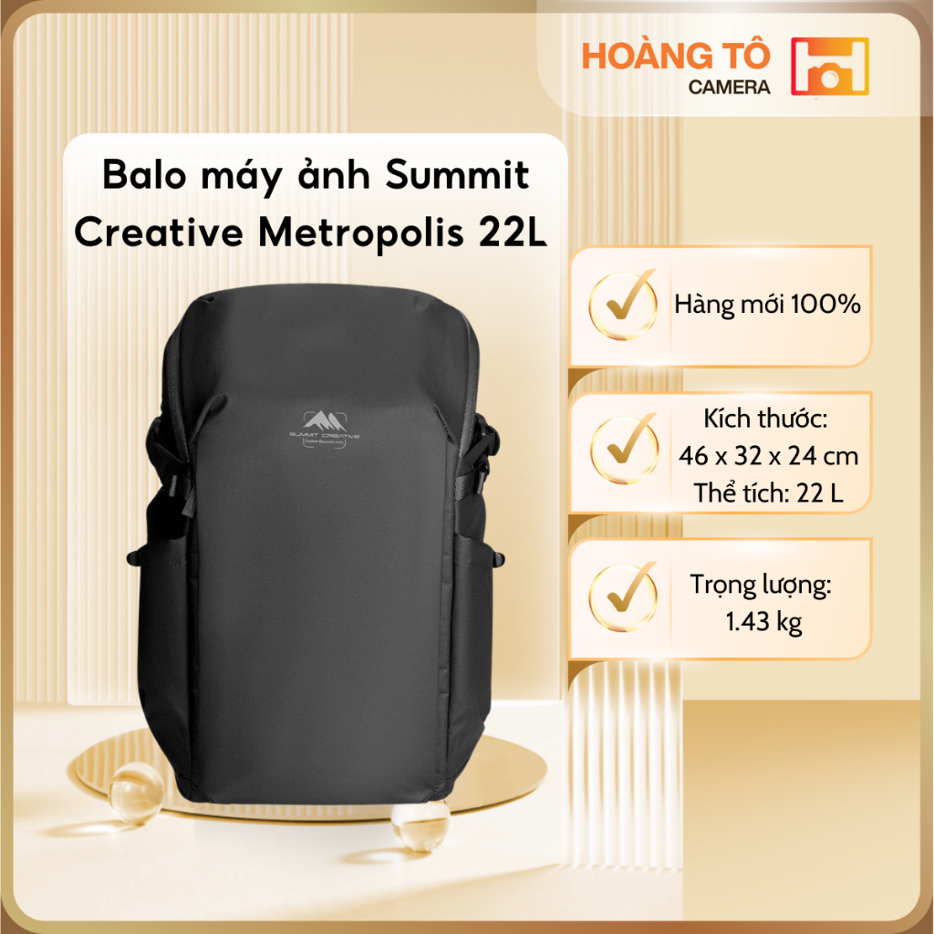 Balo máy ảnh Summit Creative Metropolis 22L | Mới chính hãng | Shopee Việt Nam