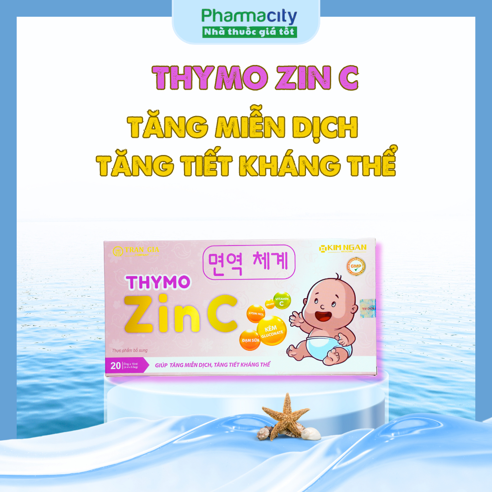 Kẽm Thymo zinC hỗ trợ miễn dịch bổ sung kẽm và C giúp bé ngủ ngon tăng ...