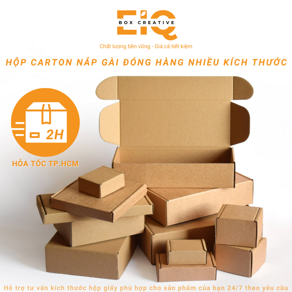 [Hoả Tốc 0đ] 10 Hộp Giấy Carton Nắp Gài Đóng Gói Hàng Hóa | Thùng ...