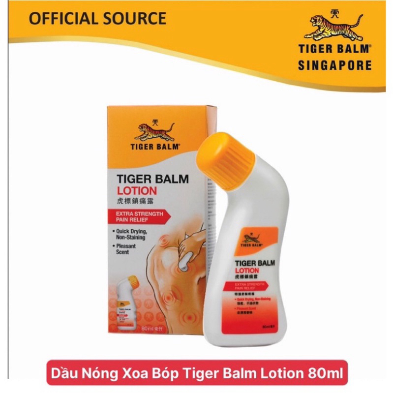 Dầu nóng xoa bóp Tiger Balm Lotion (80ml) | Shopee Việt Nam