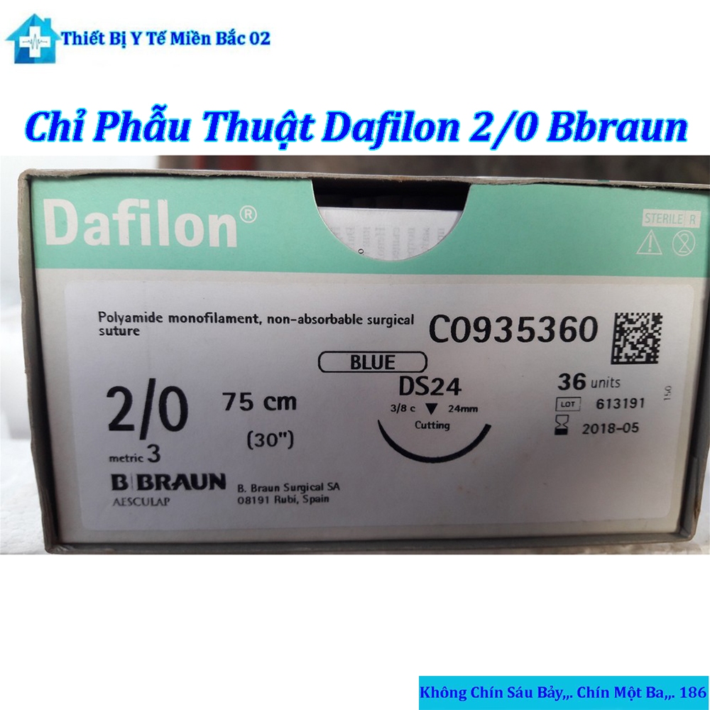 Chỉ Phẫu Thuật Dafilon 2/0 Bbraun | Shopee Việt Nam
