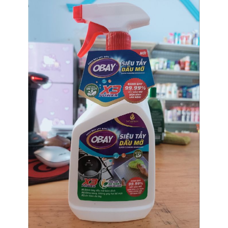 Siêu tẩy dầu mỡ Obay 450 ml Việt Nam | Shopee Việt Nam