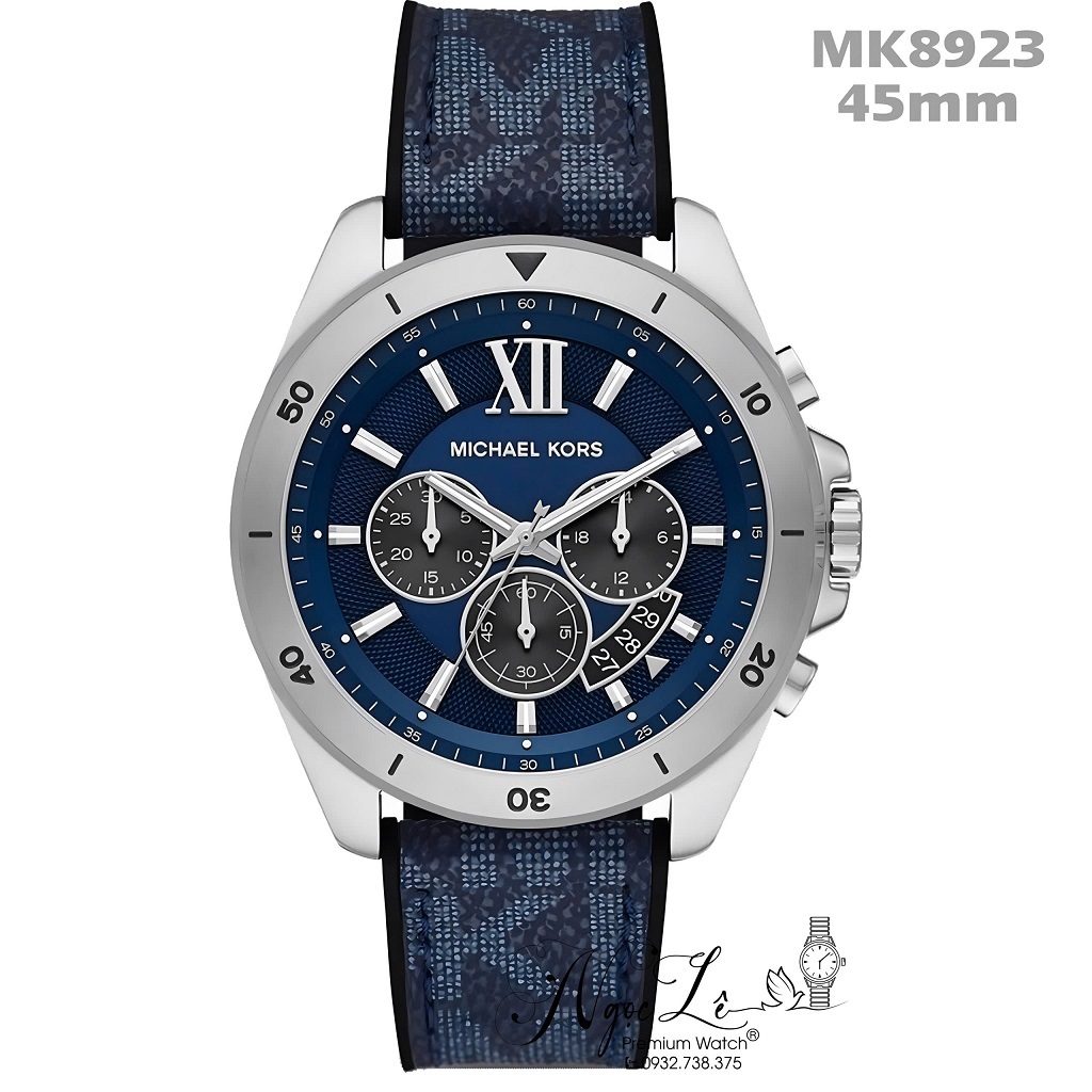 Đồng Hồ Nam Michael Kors Brecken MK8923 Dây Cao Su 45mm Chính Hãng ...