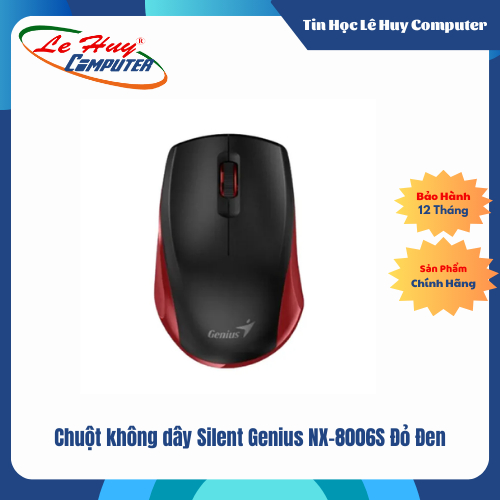 Chuột không dây Silent Genius NX-8006S Đỏ Đen | Shopee Việt Nam
