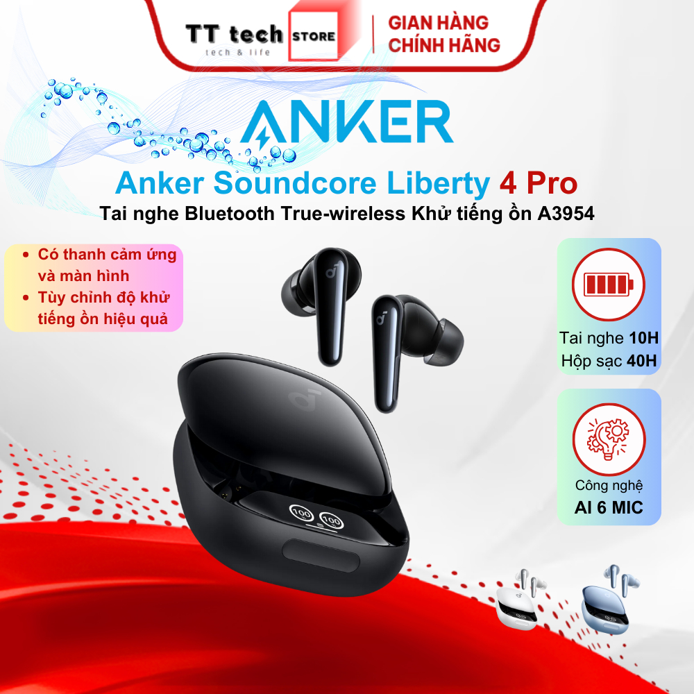 Tai nghe Chống ồn Anker soundcore Liberty 4 Pro-A3954 | Tích hợp thanh ...