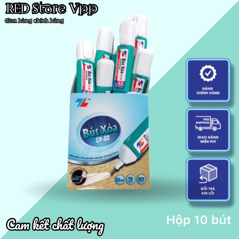 [Hộp 10 cây] Bút xoá nước THIÊN LONG CP-02 chính hãng | Shopee Việt Nam