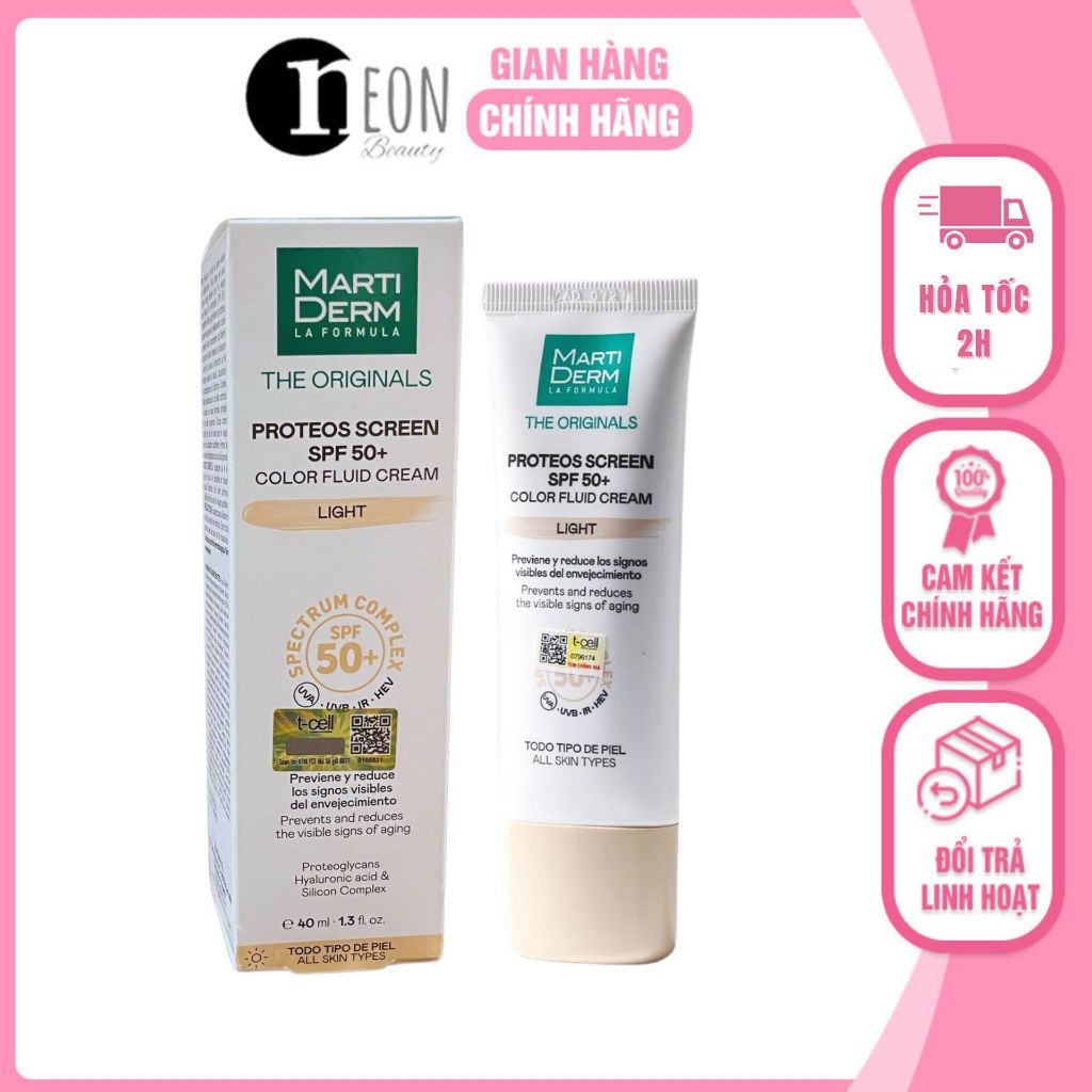 [HÀNG CTY] Kem Chống Nắng Nâng tone MartiDerm The Originals Proteos ...