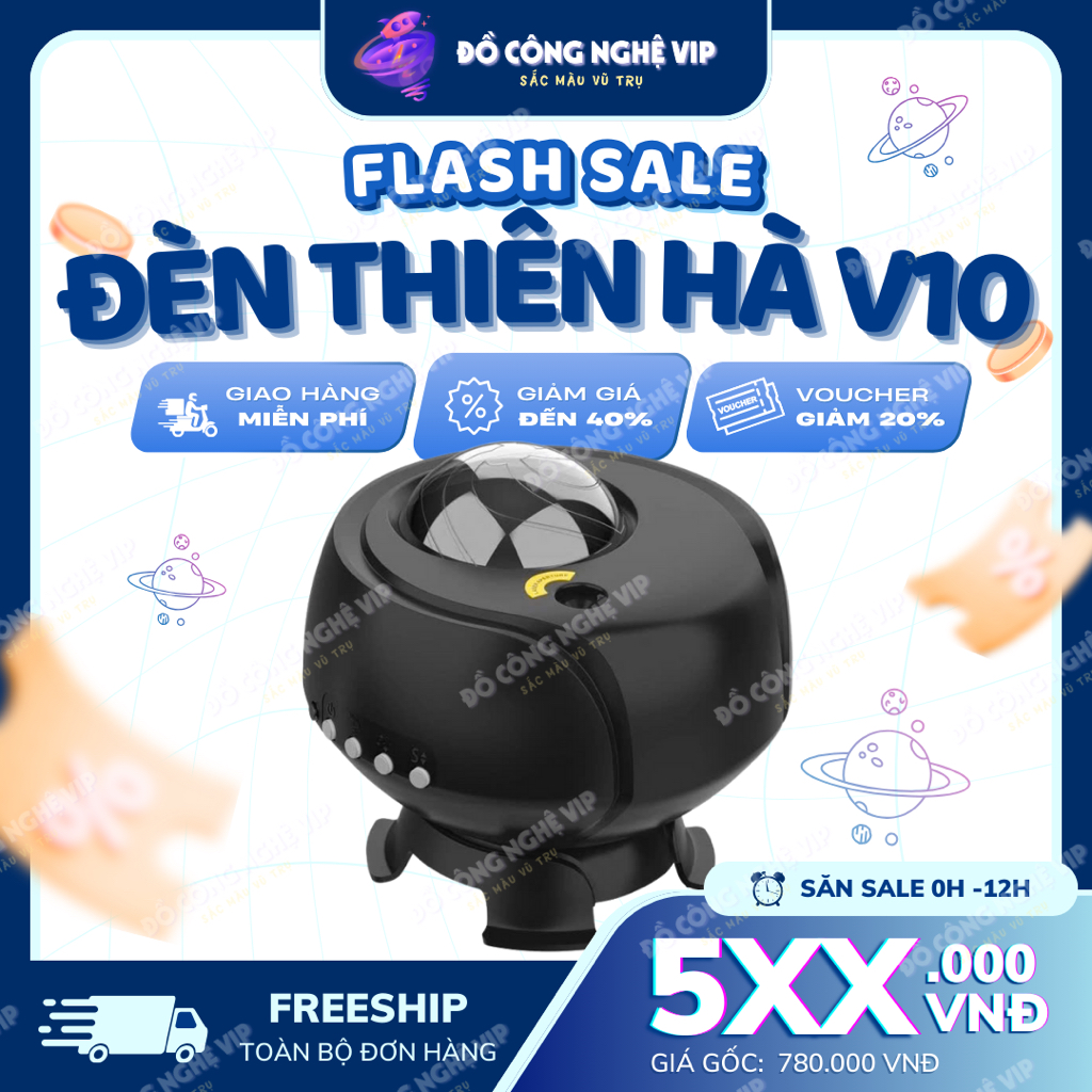 Đèn Thiên Hà V10 Nháy Theo Nhạc Có Loa Bluetooth, Đèn Led Trang Trí ...