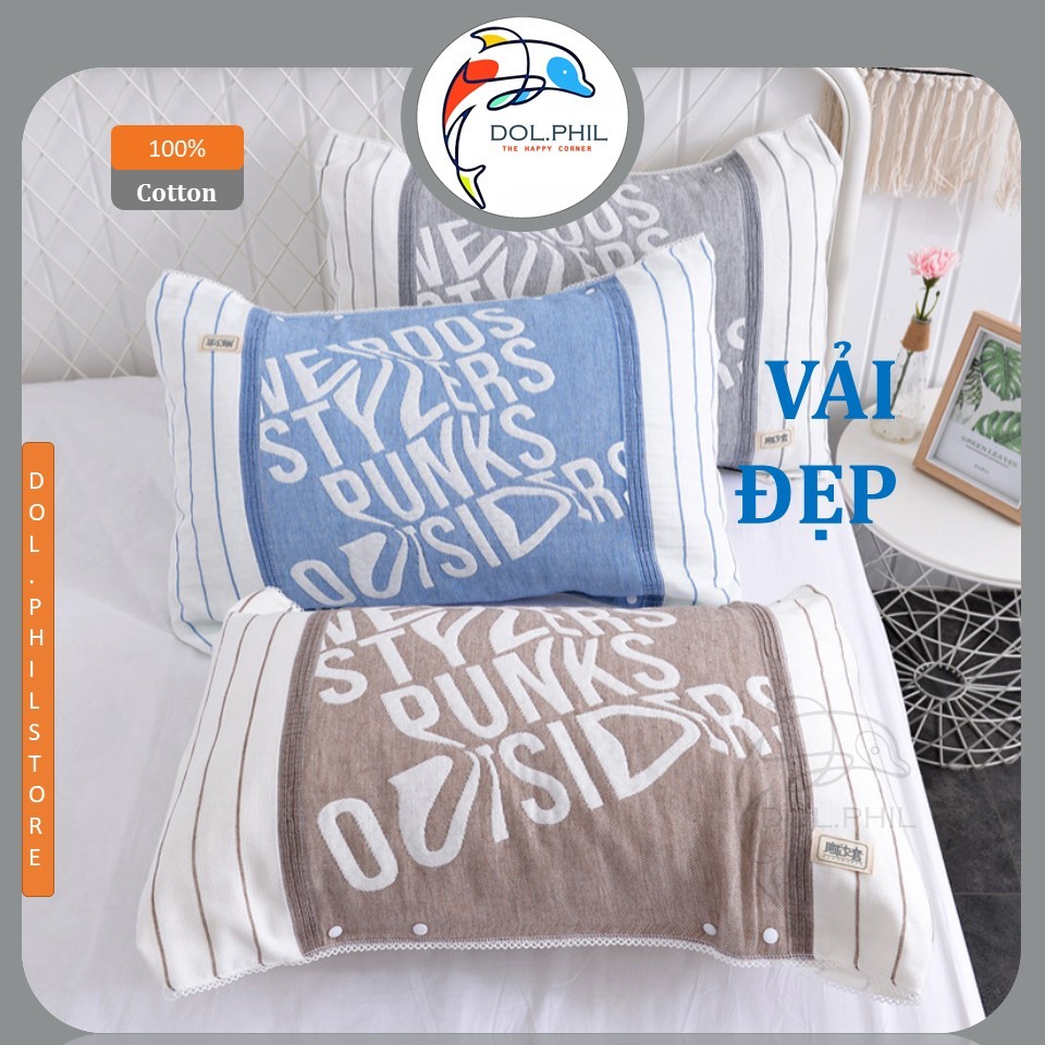 Khăn Phủ Gối Spa Dol.phil Store Vỏ Gối 50x70 Áo Gối Cotton Mát Lạnh Mềm ...