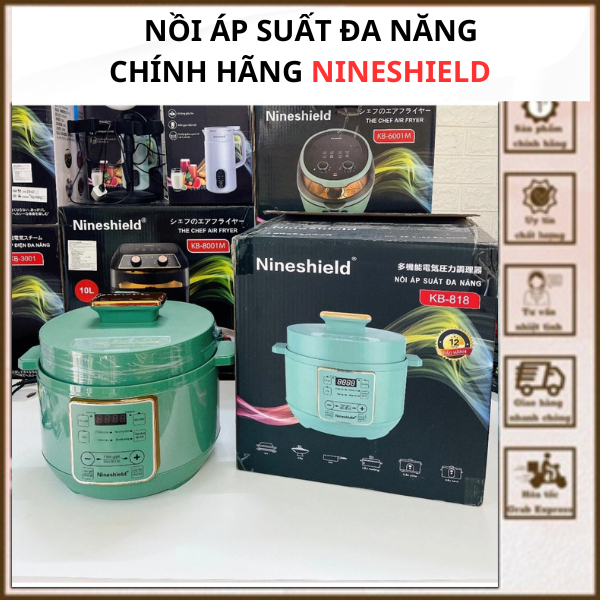 Nồi 6L-Nồi áp suất đa năng thông minh Nineshield/ PHILEO Chính hãng, Nồi hầm điện hầm xương đa ...