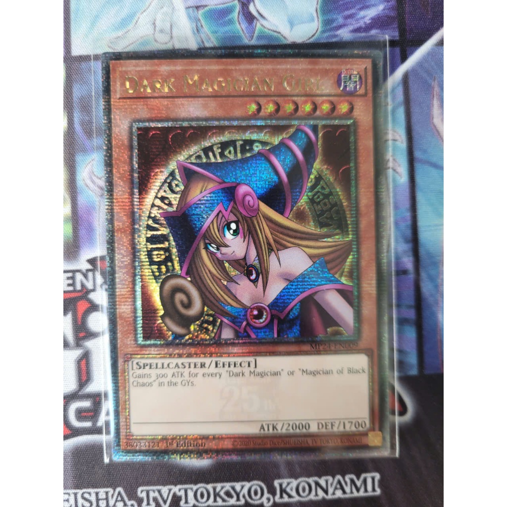 Thẻ bài Yugioh - TCG (UK) - Dark Magician Girl - MP24-EN009 - Quarter Century Rare 1st Edition ...