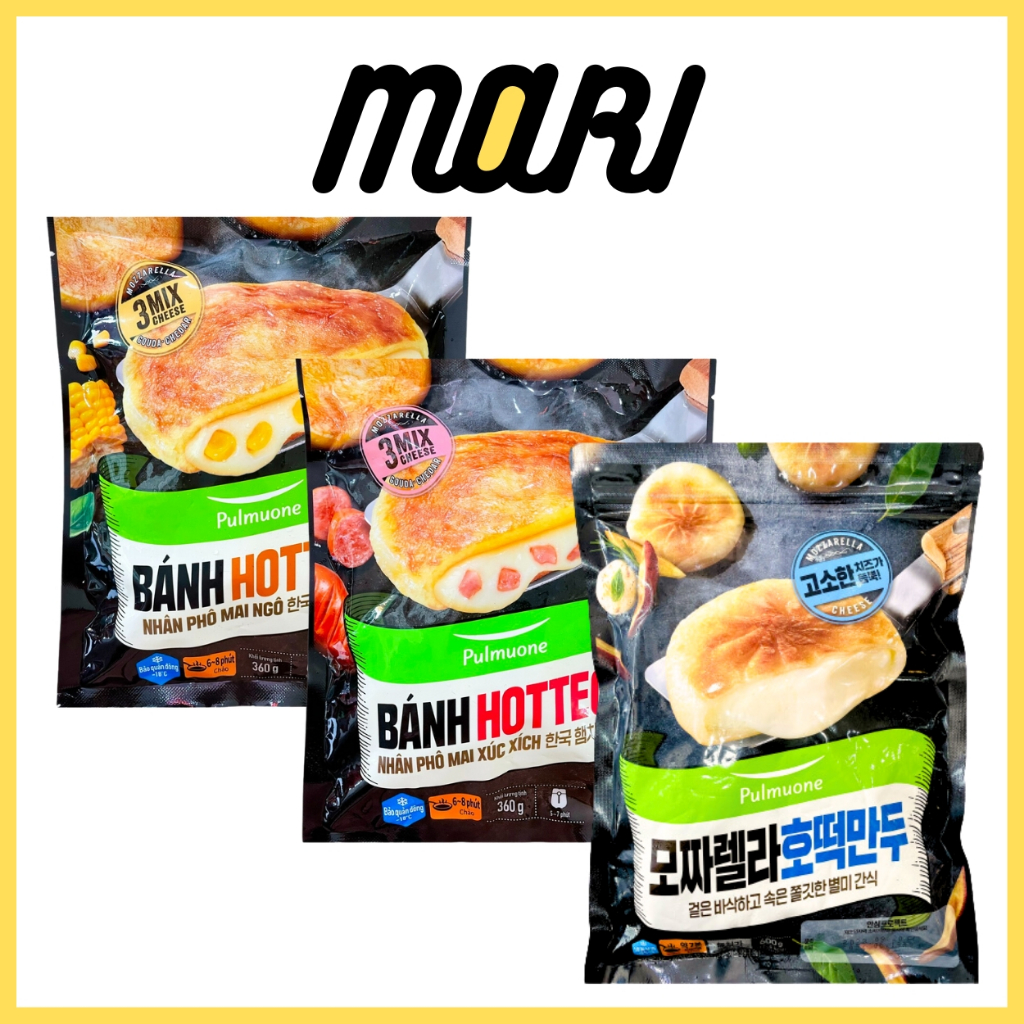 [SHIP HCM] Bánh xếp hotteok nhân phô mai mozzarella Pulmuone 360g, 600g | Shopee Việt Nam