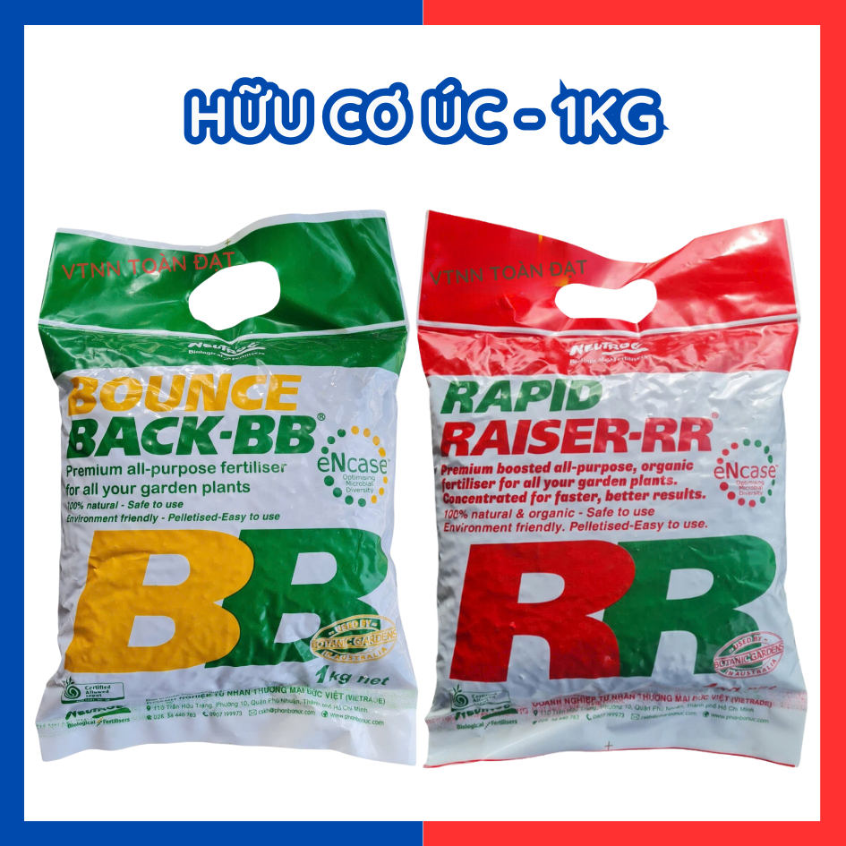 Phân hữu cơ Dynamic nhập khẩu Úc (1kg) RR RAPID RAISER - BB Bounce Back ...