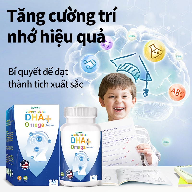 Kẹo dẻo DHA bán chạy nhất của Mỹ (100% nguyên bản) - Thực phẩm bổ sung ...