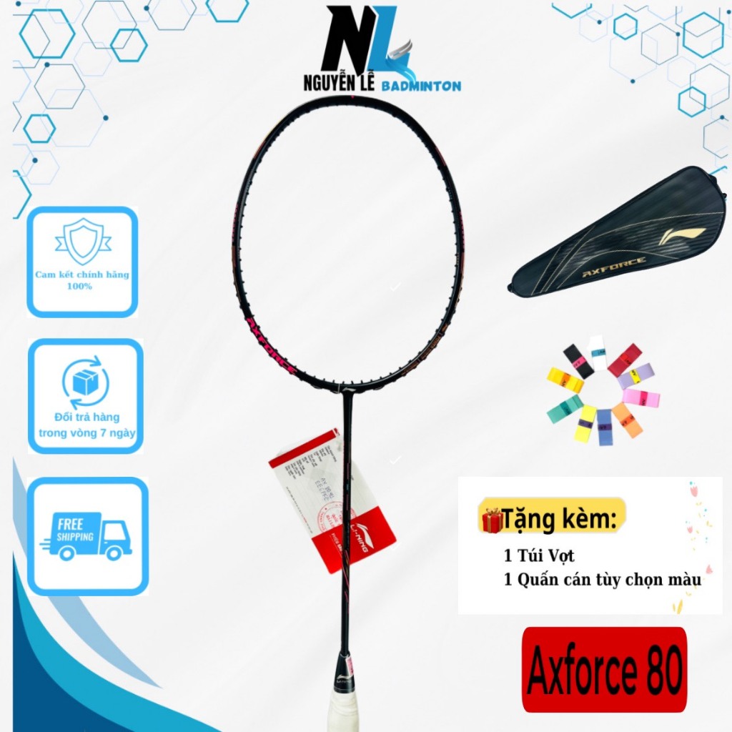 Vợt cầu lông Lining Axforce 80 Chính Hãng (khung chưa cước) | Shopee ...