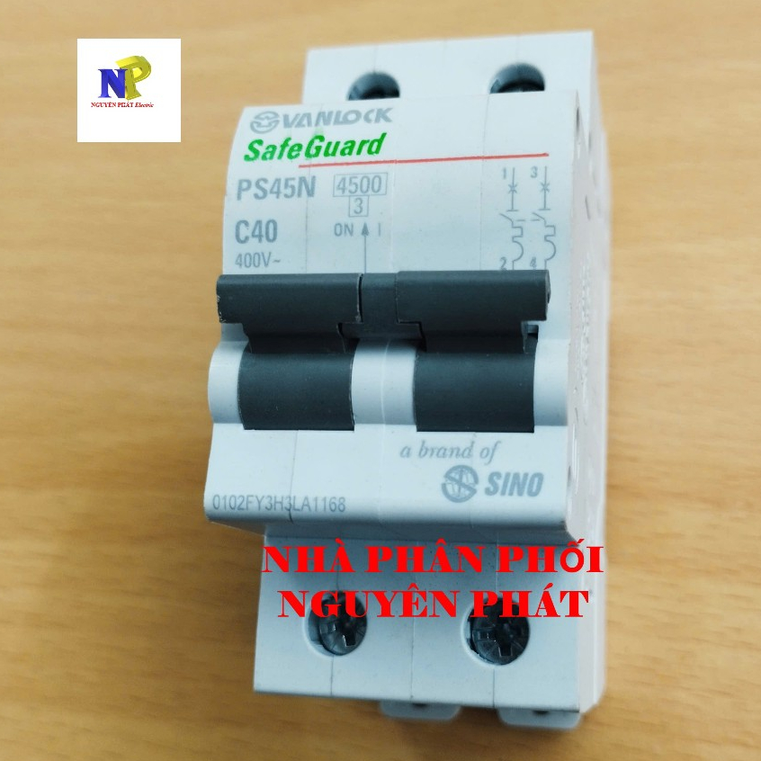 [SINO] Cầu Dao Tự Động MCB 2P (CB 2 Tép) 4.5kA PS45N | Shopee Việt Nam