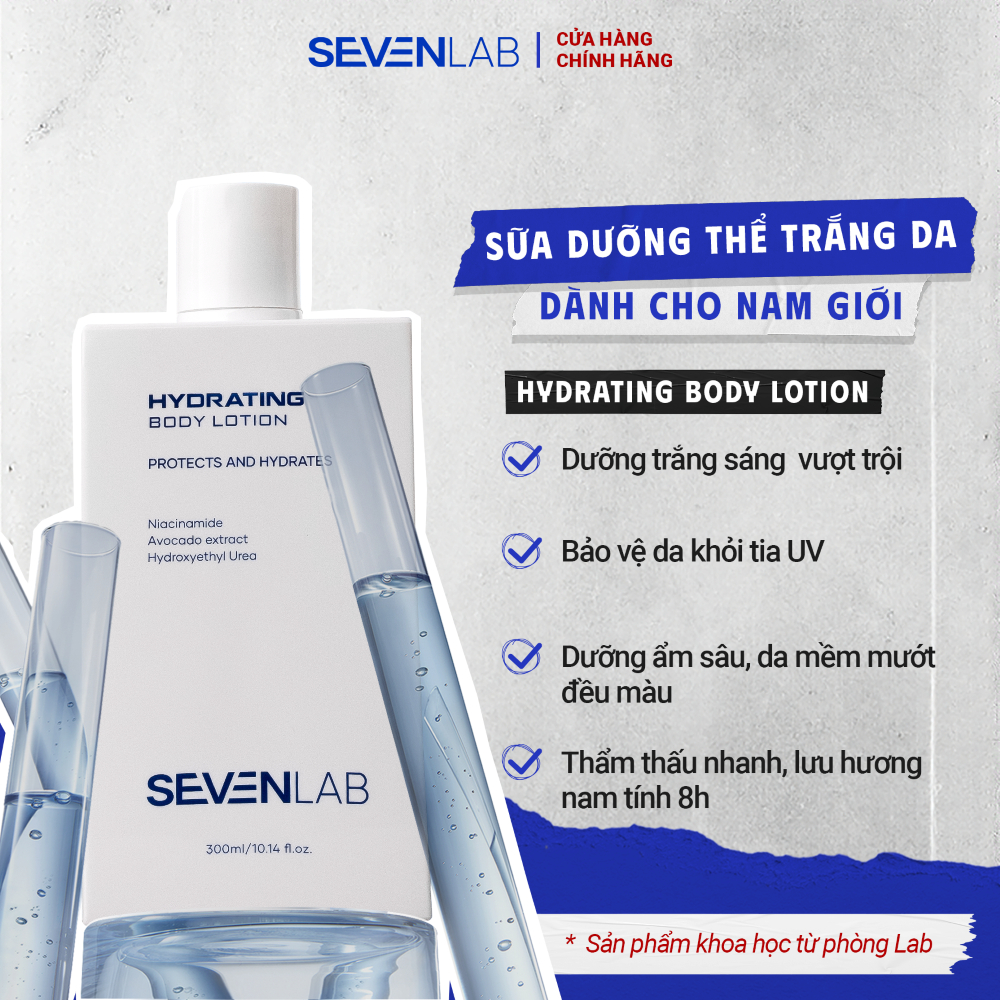 Sữa dưỡng thể trắng da SEVENLAB chống lão hóa, cải thiện làn da đều màu 300ml | Shopee Việt Nam