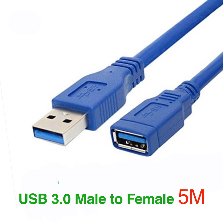 Cáp nối dài USB 3.0 Male to Female 5m USB Đực-Cái cho PC Laptop máy ...