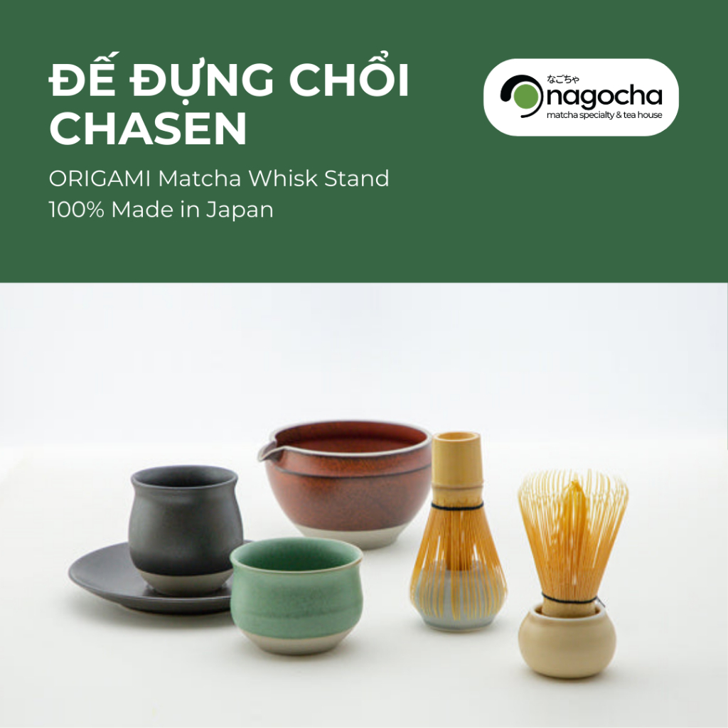[NAGOCHA] Đế đựng chổi chasen (Naoshi) ORIGAMI Matcha Whisk Stand để ...