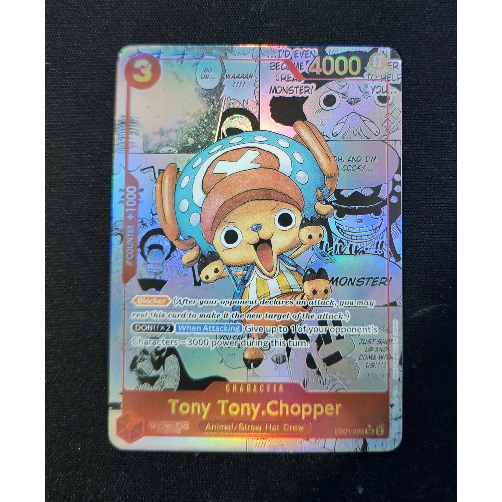 Thẻ bài One Piece - Tony Tony.Chopper Manga Rare OP09 Bản Orica Custom ...
