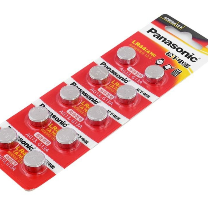 Vỉ 10 pin cúc áo Panasonic LR44 – SR44 – AG13 – CA18 | Shopee Việt Nam