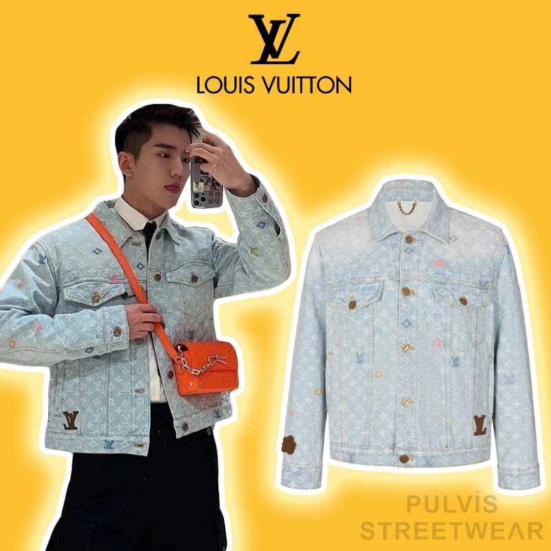 ⚡️[Mirror Quality] - Áo Khoác Luon Vuituoi x Tyler Monogram Denim Jacket, Jacket jeans LV denim ...