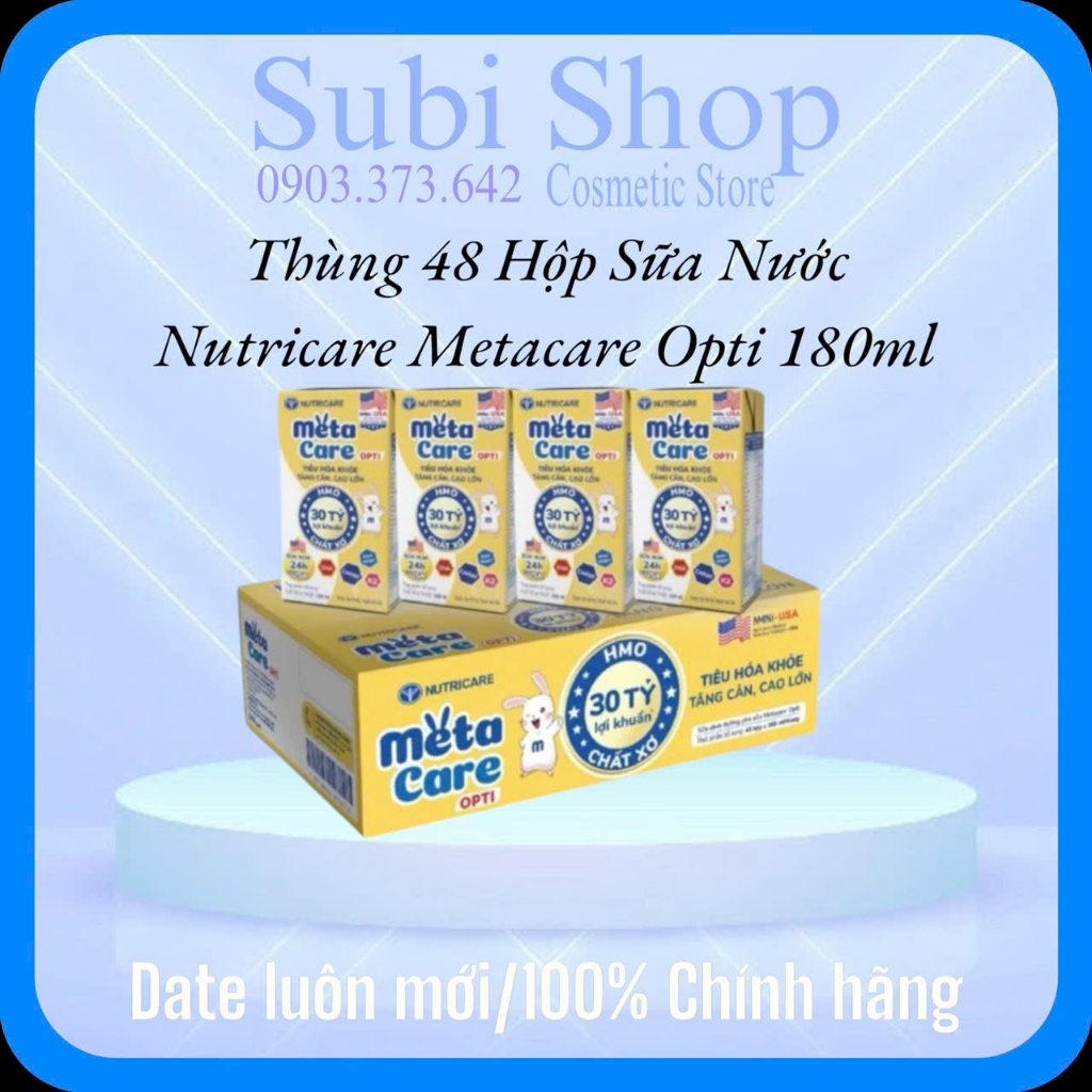 Thùng 48 Hộp Sữa Nước Nutricare Metacare Opti 180ml | Shopee Việt Nam