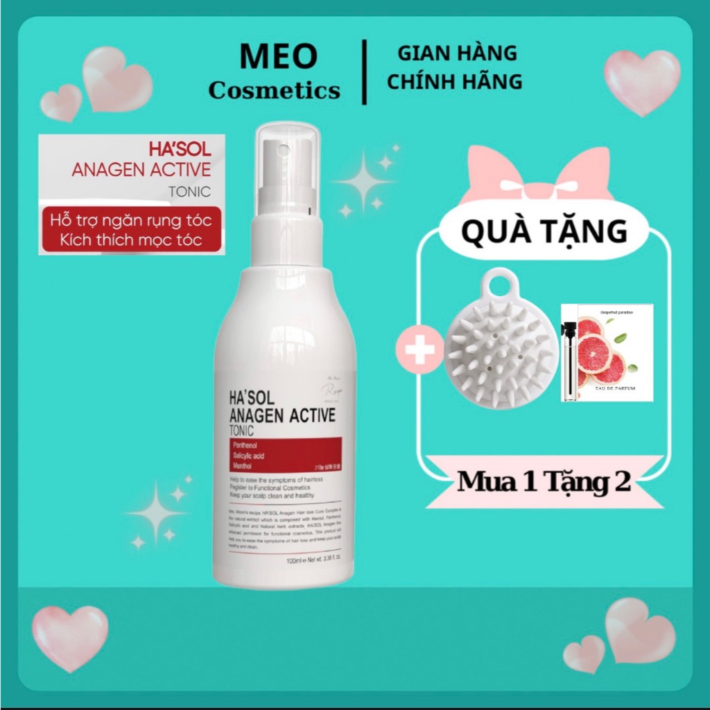 Xịt Kích Mọc Tóc Hasol Anagen Active Tonic 100ml Dưỡng Da Đầu Nuôi ...