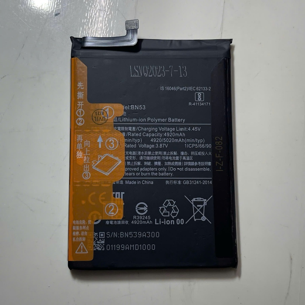 pin xiaomi model BN53 / Redmi note 9 pro / Redmi note 10 pro 4G lắp ...