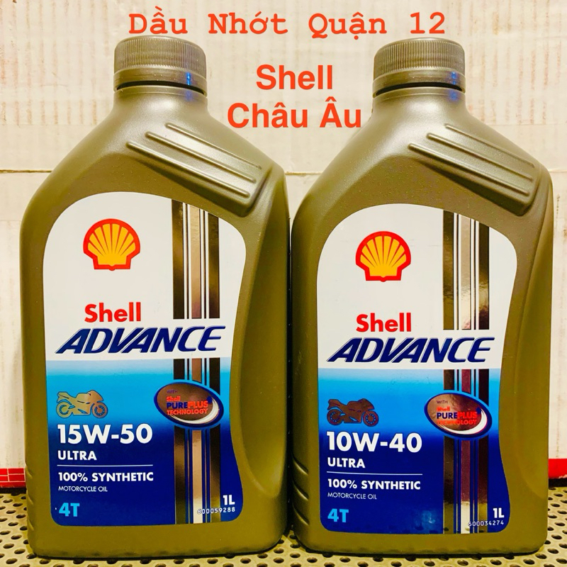 Shell Châu Âu - Nhớt Shell Advance Ultra 10W-40 Và 15W-50 Fully ...