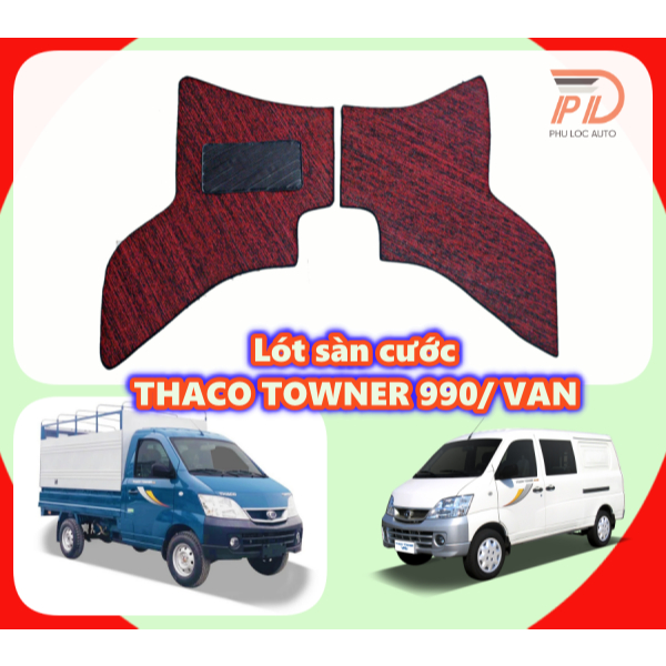Lót sàn cao su xe tải THACO TOWNER 990 950A 990kg cắt may sẵn chống ...
