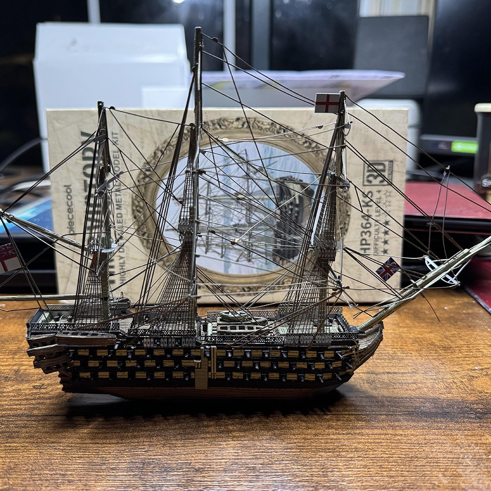 Mô Hình 3D Lắp Ráp Kim Loại Piececool Tàu Chiến Tuyến HMS Victory (388 ...