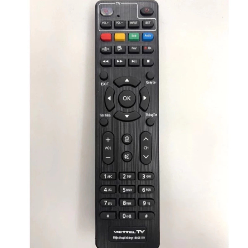 Điều Khiển Đầu Thu Truyền Hình Viettel TV Ngắn Mới-Remote Đầu Thu Viettel | Shopee Việt Nam