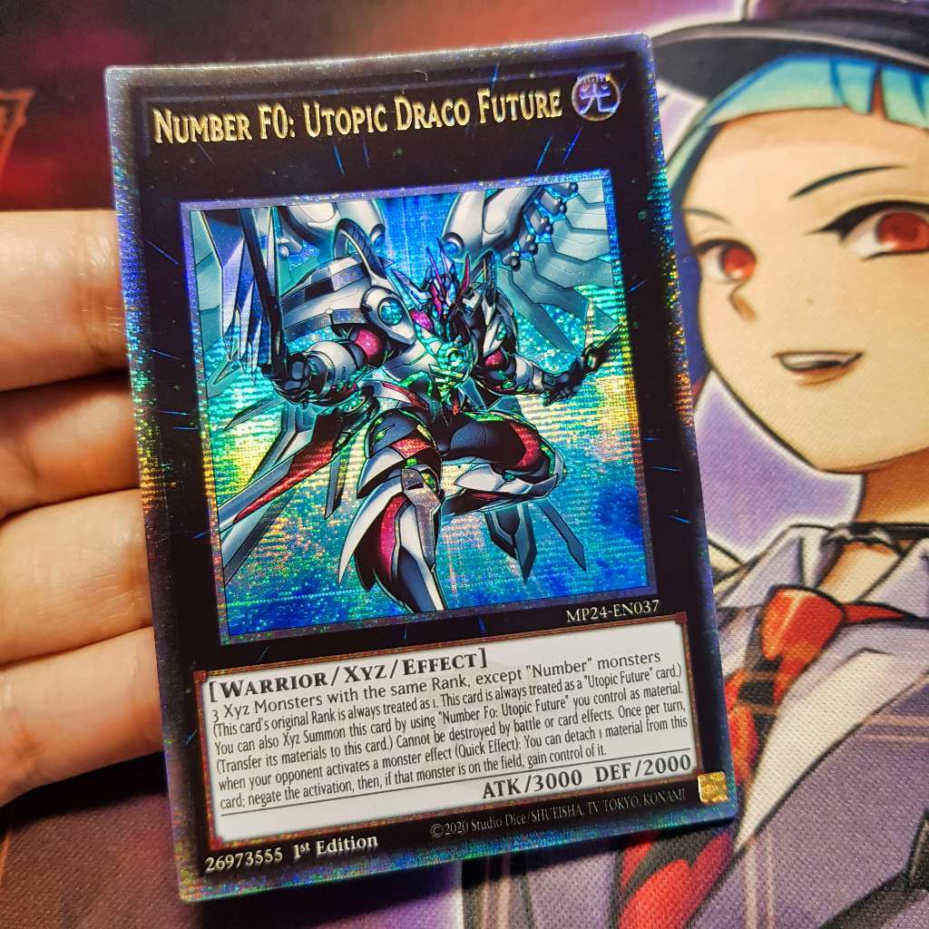 Thẻ bài Yugioh chính hãng | Number F0: Utopic Draco Future | MP24 Quarter Century rare | Shopee ...