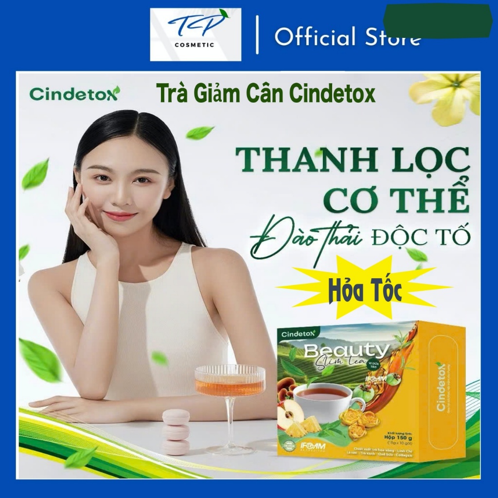 Trà Giảm Cân Giải R.ự.ợ.u Beauty Slim Cindetox (1 gói) : giảm cân an ...