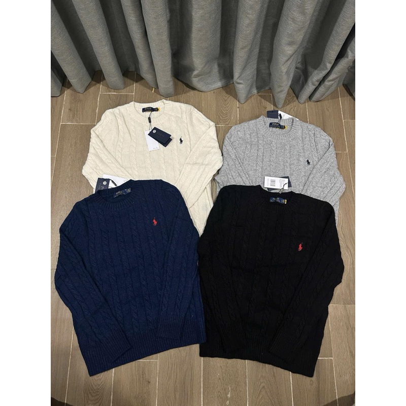 (có sẵn)Áo Sweater len - Polo Ralph Lauren - chất liệu len dệt thừng ...