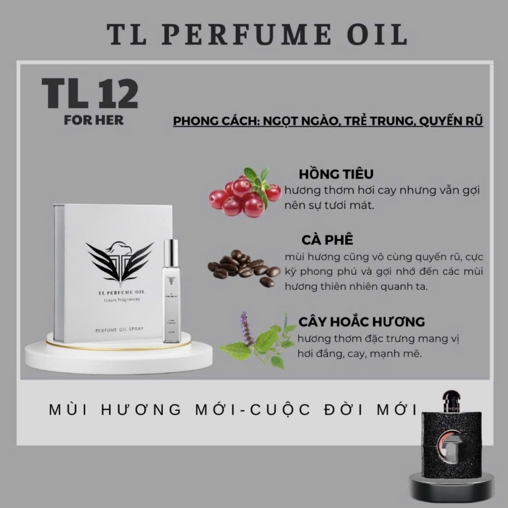 [Bán Chạy] Tinh Dầu Nước Hoa PLACKK OPIUM 15ml - TL PERFUME OIL , TL12 ...