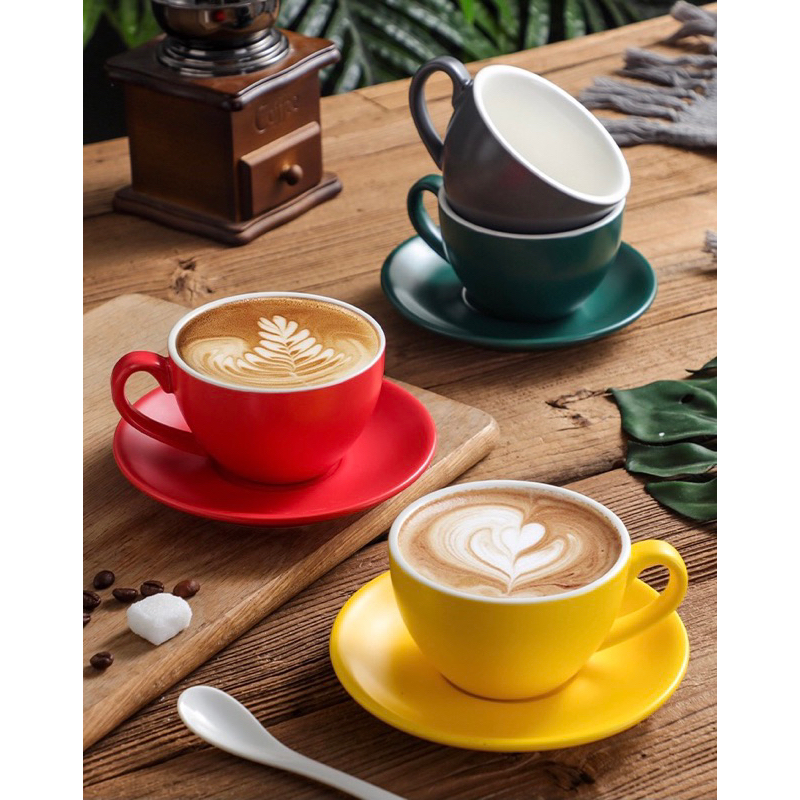 Ly sứ cà phê Capuchino 200ml, Ly Latte 200ml | Shopee Việt Nam