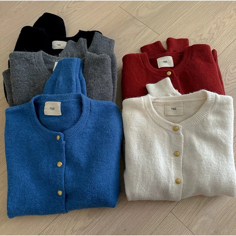 Áo cardigan len chất mịn phong cách hàn quốc chuẩn mác Egg hàng QC ...